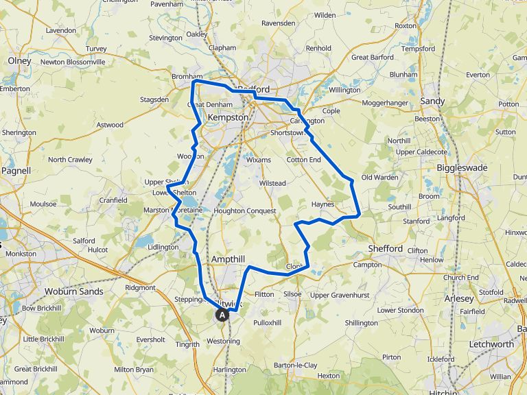 Bromham Watermill and Cardington | road ride | Komoot